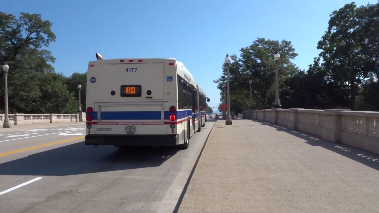 CTA Bus: 103/Stony Island bound DE60LF 4177 Rt.J14 at Balbo Dr/Michigan Av - YouTube