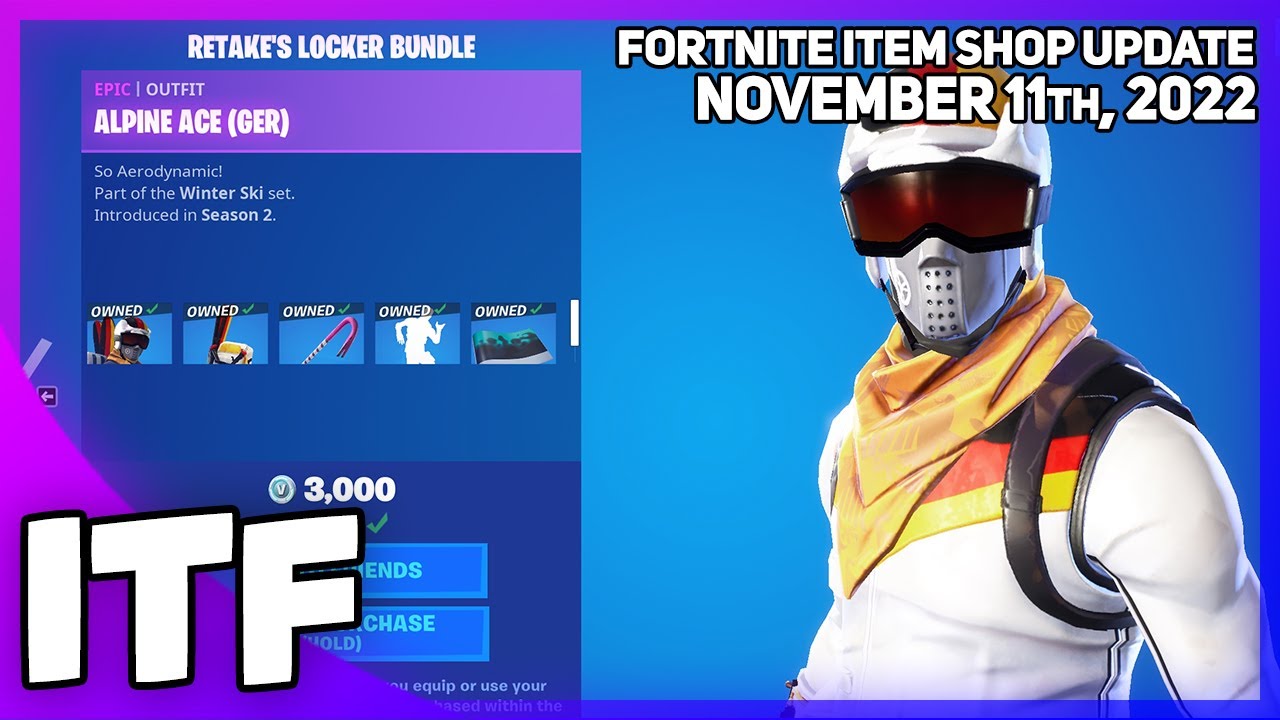 Fortnite Item Shop *NEW* RETAKE'S LOCKER BUNDLE! [November 11th, 2022 ...