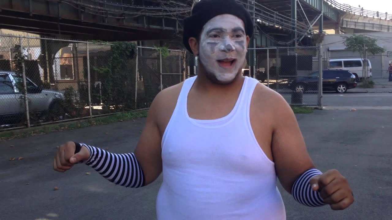 the mime enters - YouTube