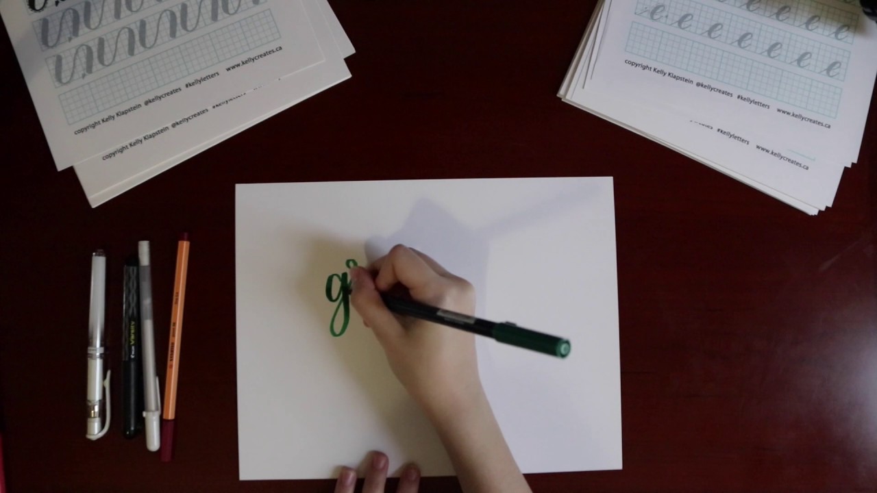 Margot Duque Calligraphy Tutorial - YouTube