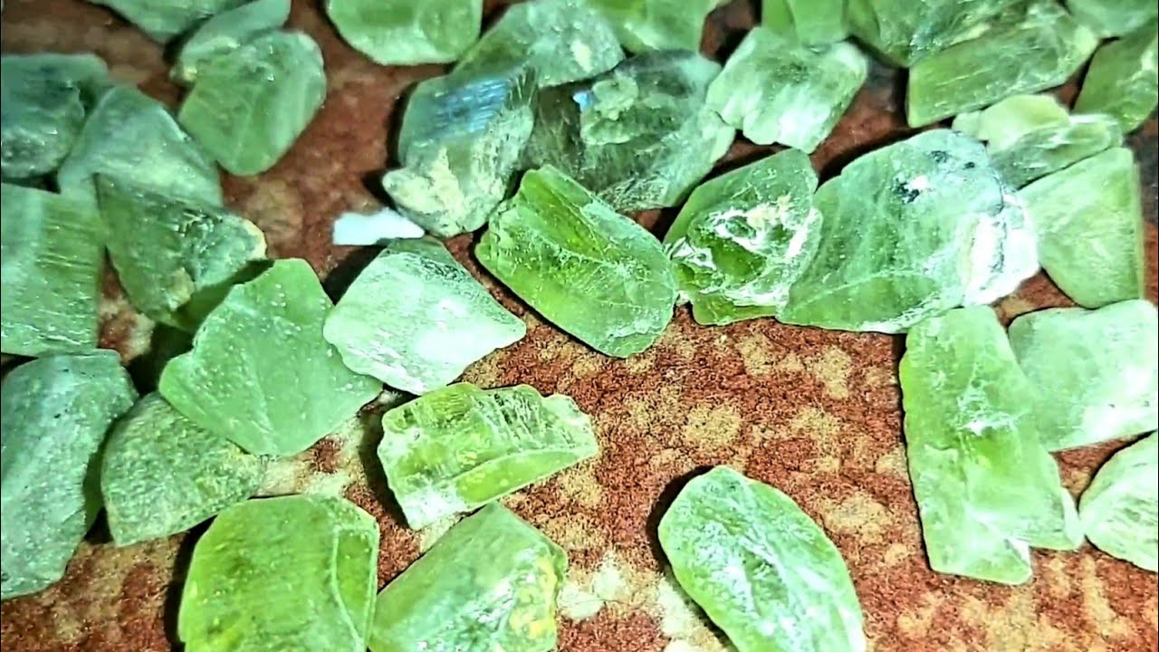 Unique Peridot Crystals | Natural Peridot Crystal Sput mine - YouTube