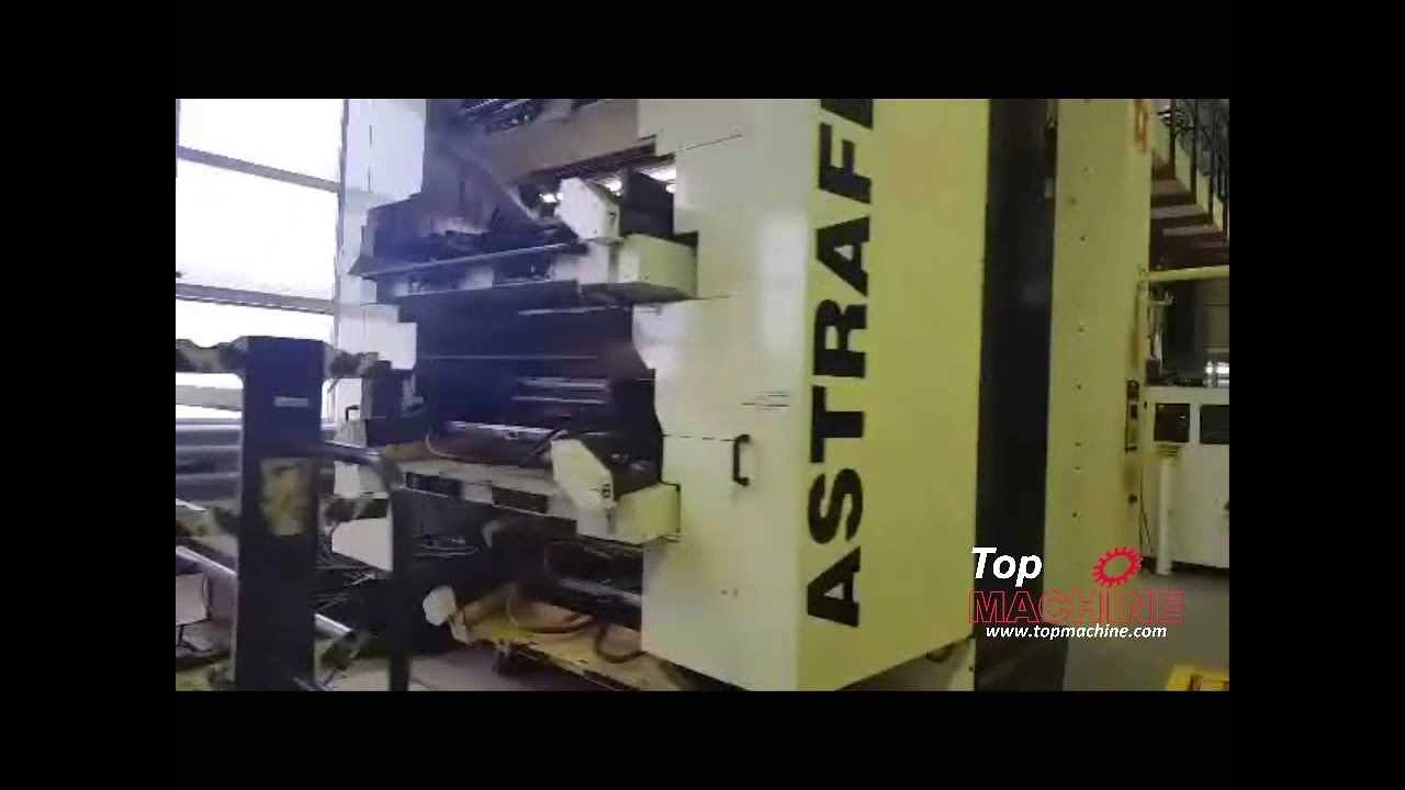 WINDMÖLLER & HÖLSCHER Astraflex CI flexo printing press used - YouTube