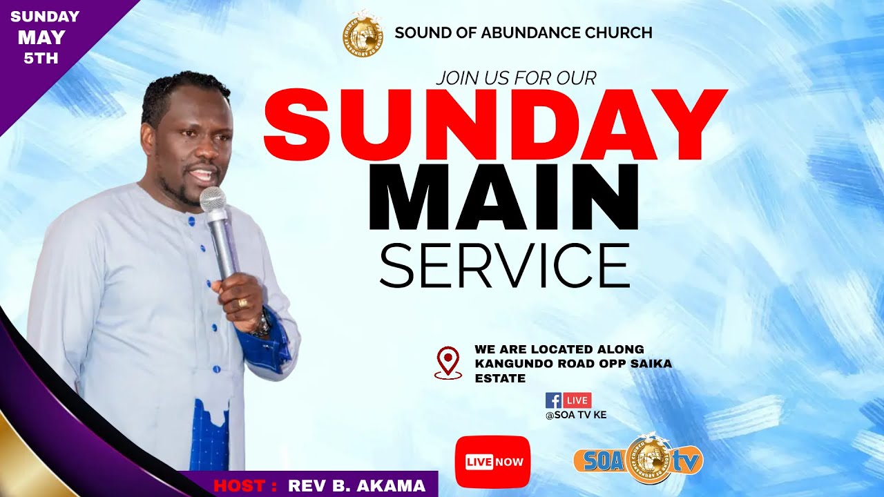 𝐒𝐔𝐍𝐃𝐀𝐘 𝐌𝐀𝐈𝐍 𝐒𝐄𝐑𝐕𝐈𝐂𝐄 | 𝐒𝐎𝐔𝐍𝐃 𝐎𝐅 𝐀𝐁𝐔𝐍𝐃𝐀𝐍𝐂𝐄 𝐂𝐇𝐔𝐑𝐂𝐇 | 𝟎𝟓.𝟎𝟓.𝟐𝟎𝟐𝟒 - YouTube