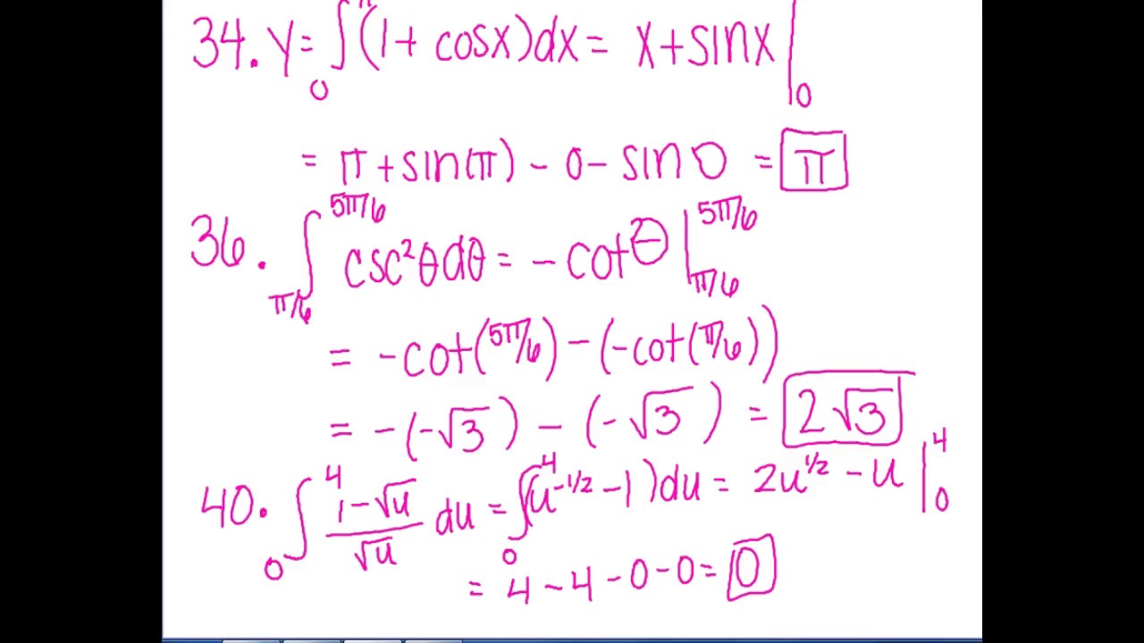 Fundamental Theorem of Calc Part 2 - YouTube