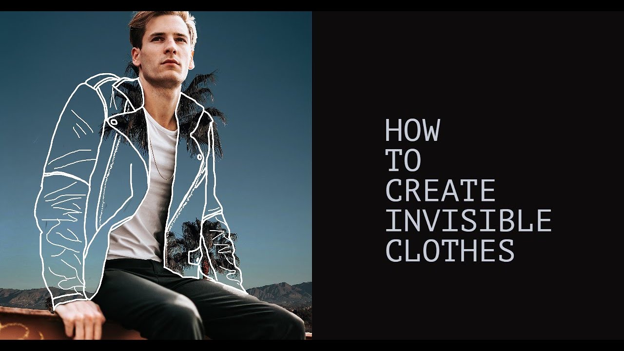 How to Create Invisible Clothes | Line Art | Photoshop Tutorial ...