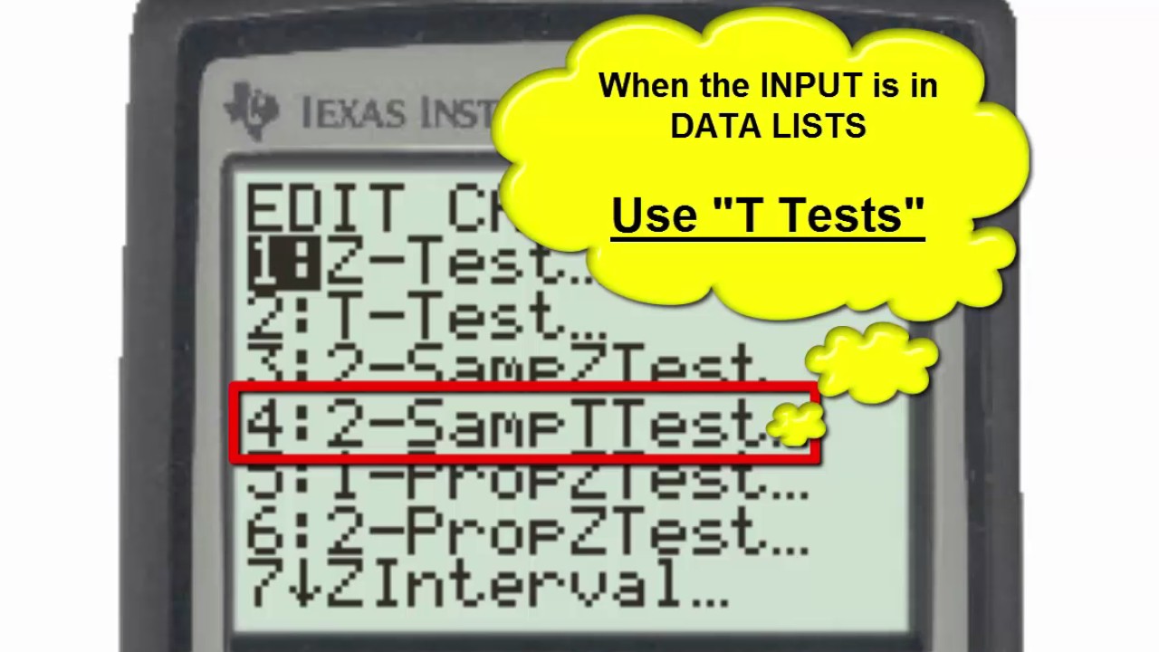 2 Samp T Test and Interval - YouTube