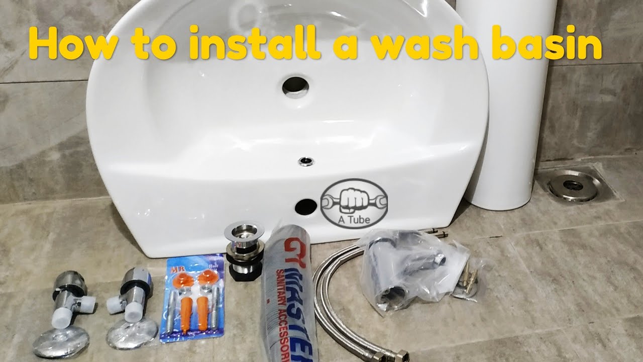 Wash Basin fitting easy way - YouTube