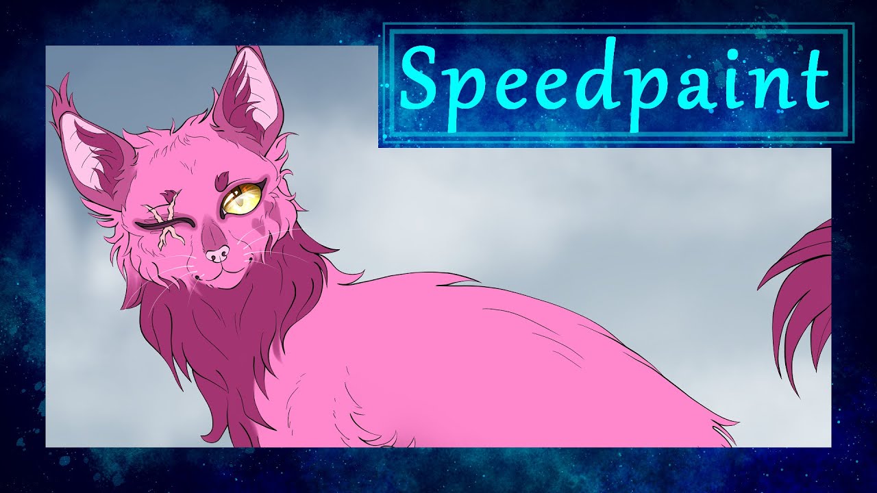 Speedpaint [49] | Pink Cat On A Hike - DTIYS Price - YouTube
