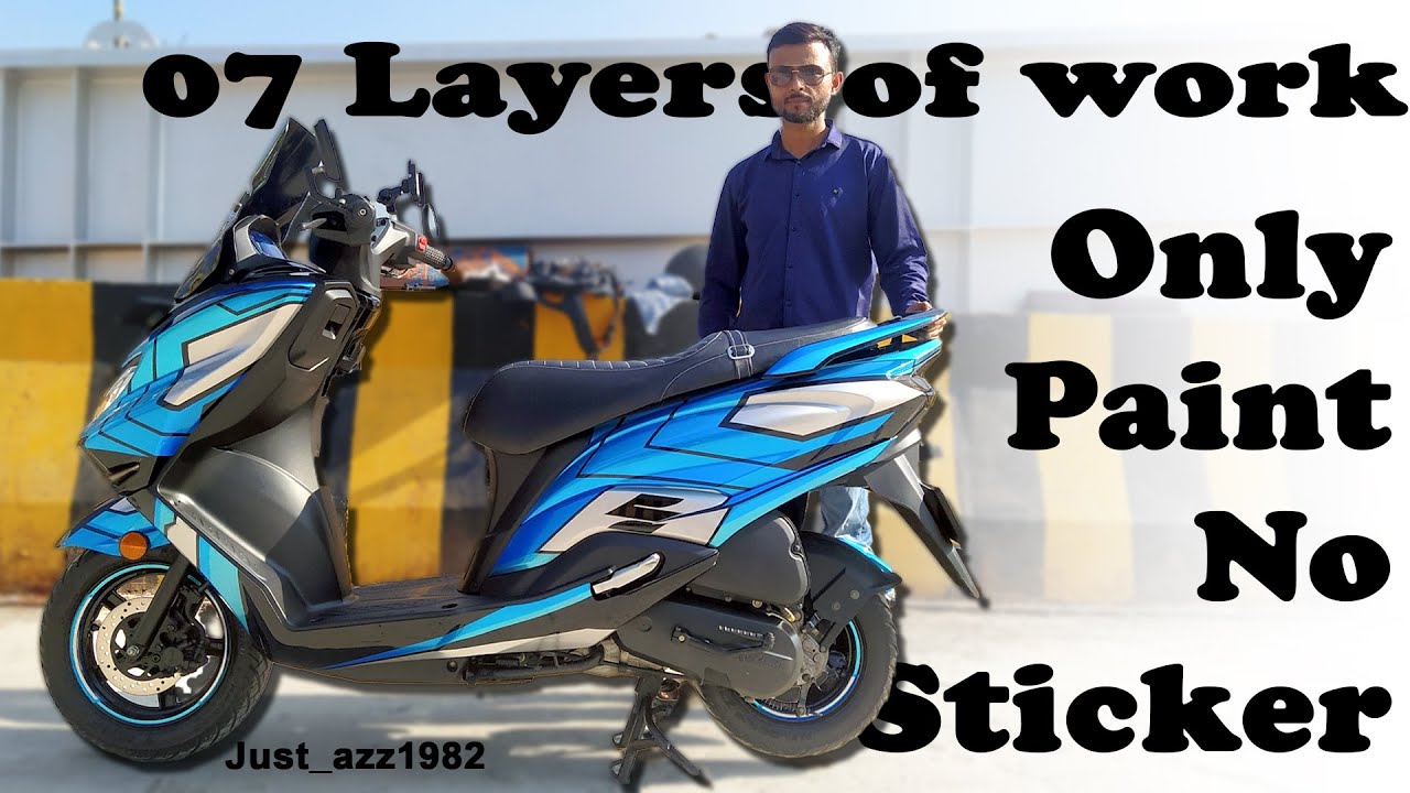 Only Paint No Sticker | Paint Job Done by Just Azz | Ayaz Kazi - YouTube