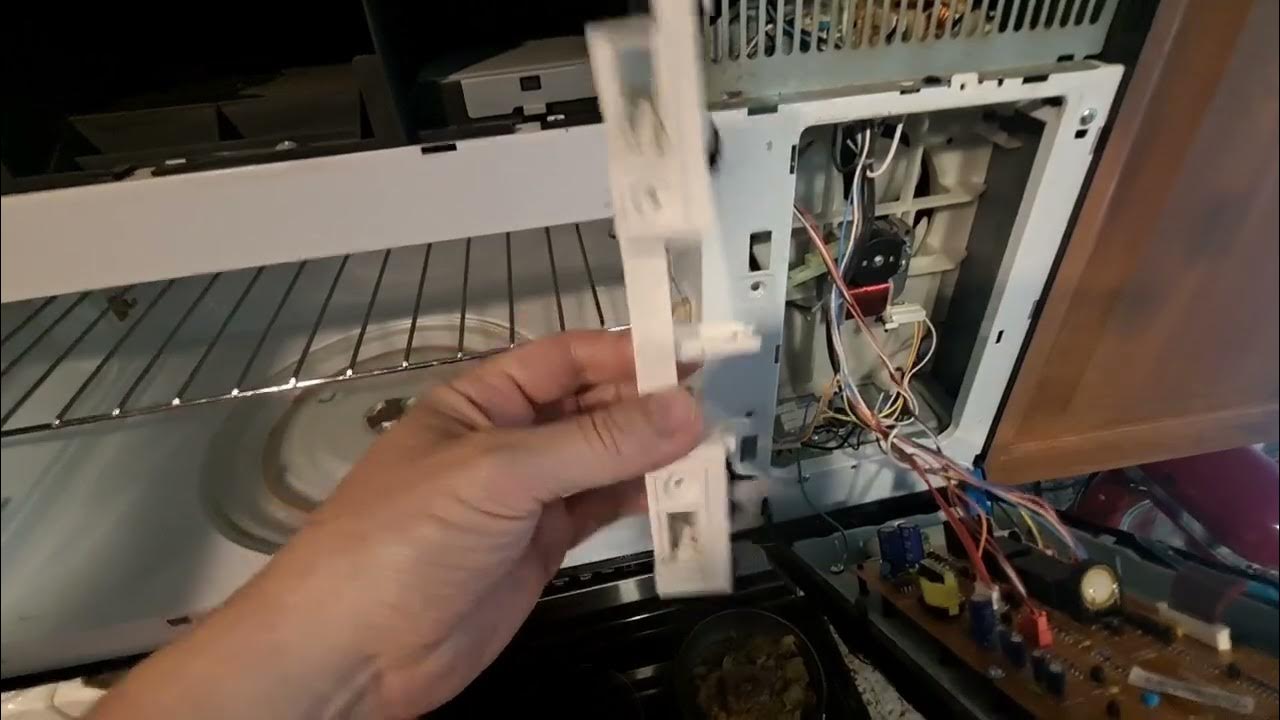 GE Microwave door switch sensor diagnosis and replacement - YouTube