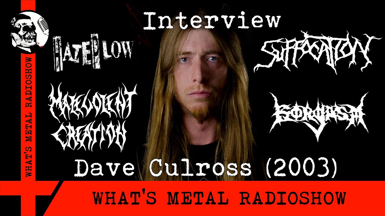 Interview DAVE CULROSS 2003 - Life as a death metal drummer - YouTube