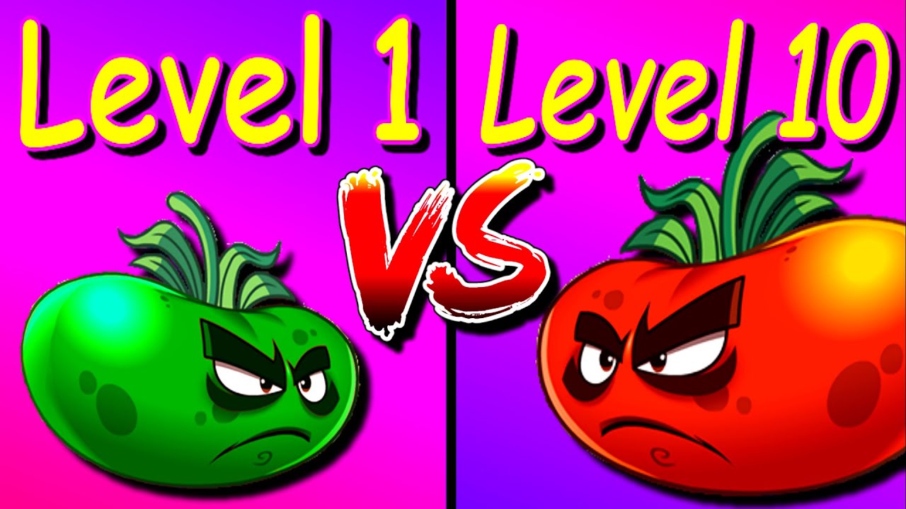Ultomato Level 1 vs Max Level - Pvz 2 Gameplay Plants vs. Zombies 2: It ...