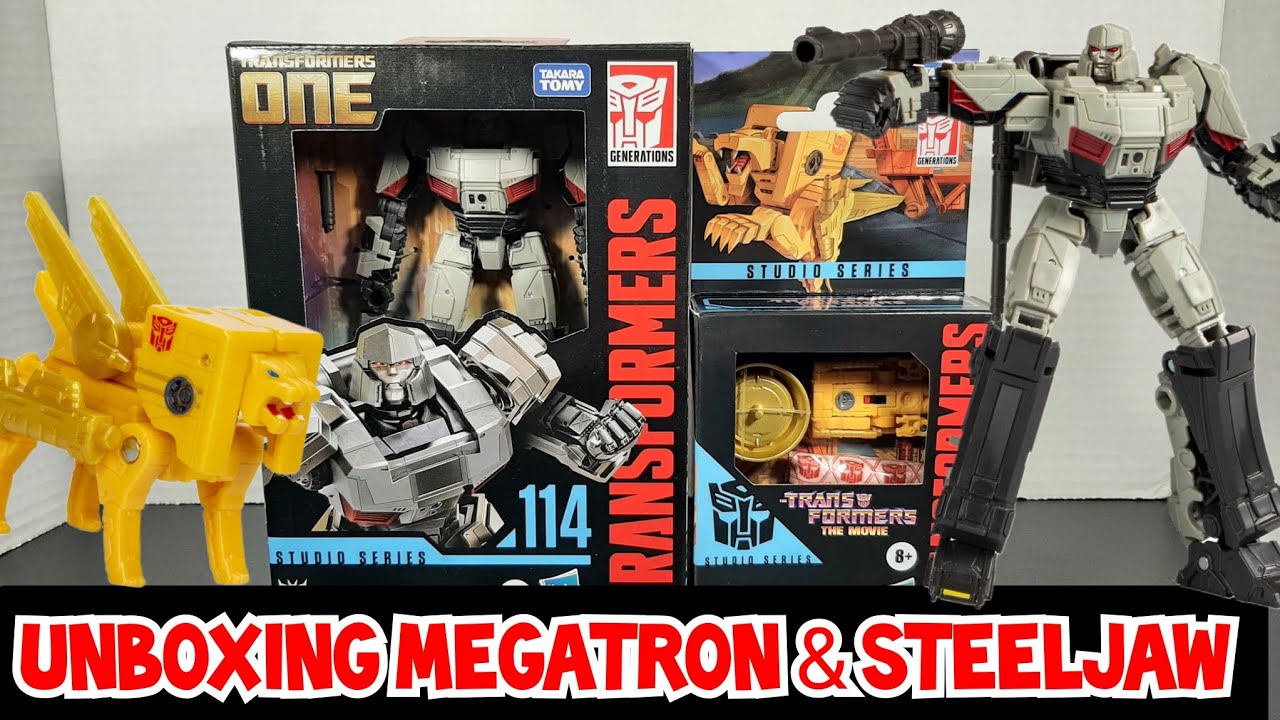Unboxing Transformers Studio Series TF One Megatron & 86 Steeljaw - YouTube