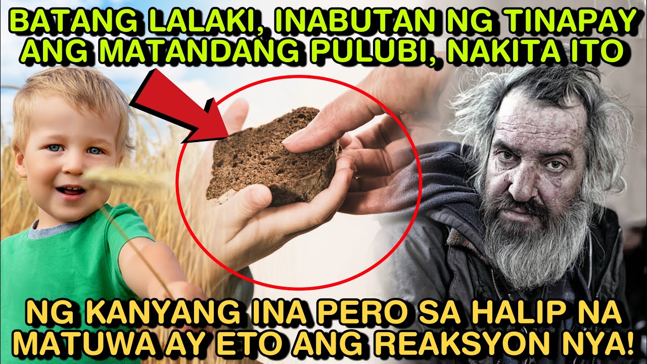 BATANG LALAKI, INABUTAN NG TINAPAY ANG MATANDANG PULUBI,NAKITA ITO NG ...