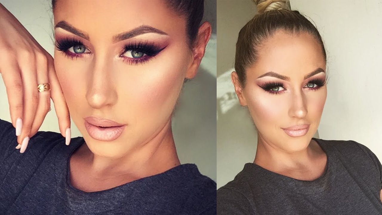 Pink Smokey Makeup Tutorial- Chrisspy - YouTube