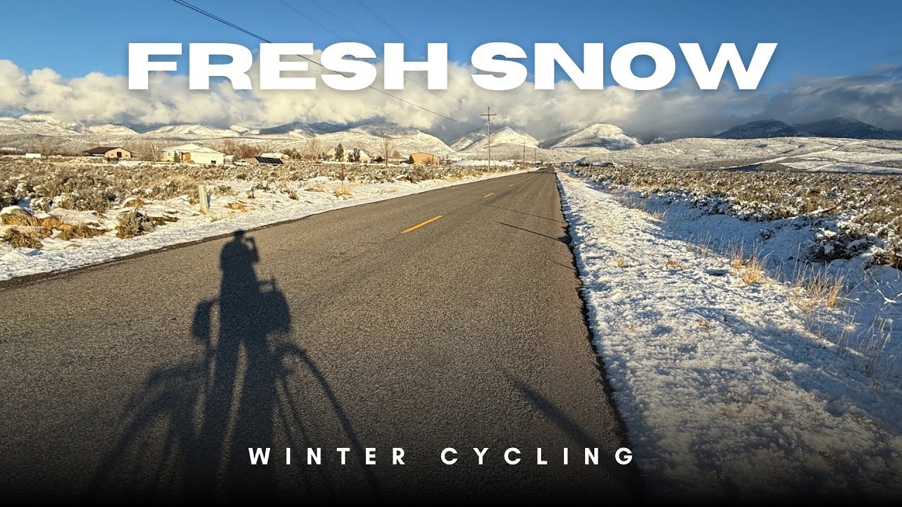 Winter Cycling Series: Fresh snow! Let’s go for a bicycle ride! - YouTube