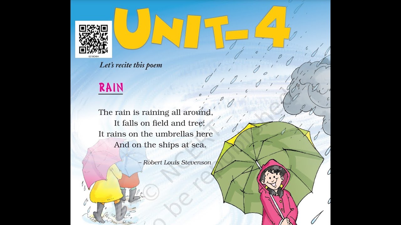 NCERT Class 2(Unit 4) : Rain - YouTube