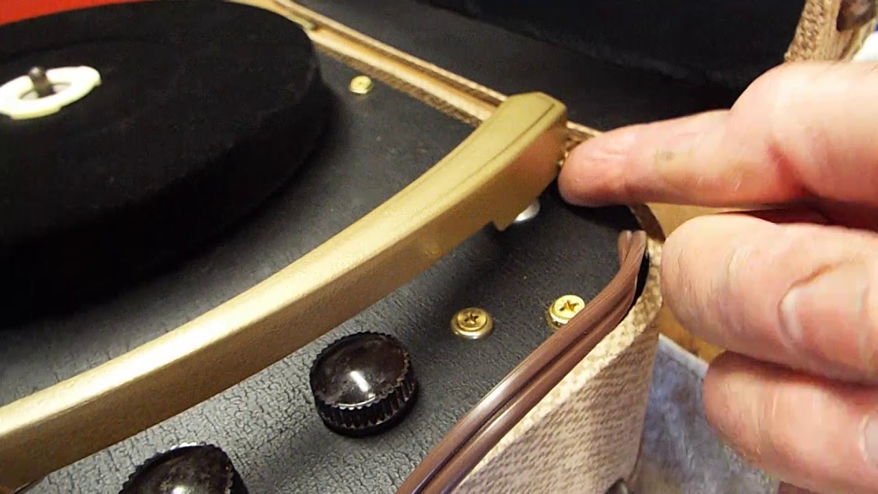 How to set up your Symphonic vintage manual record player. - YouTube