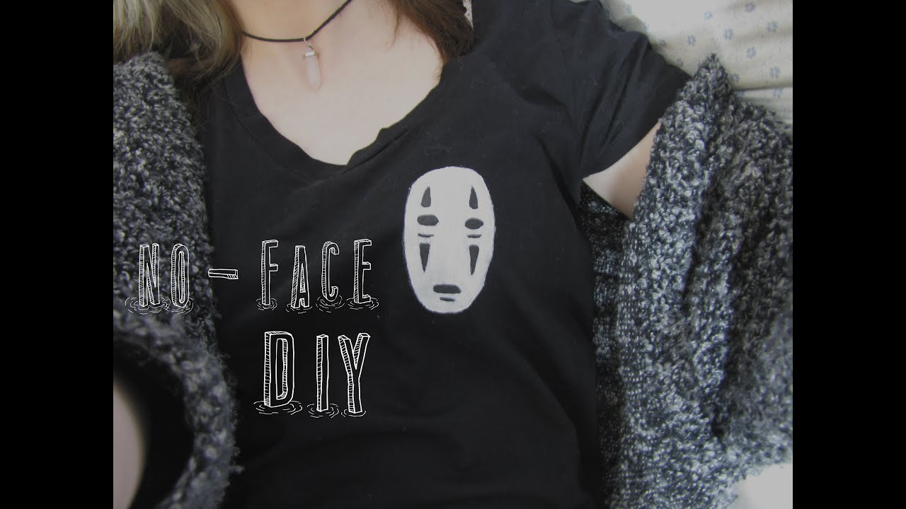 Spirited Away: No Face Tshirt DIY ♥ Studio Ghibli - YouTube