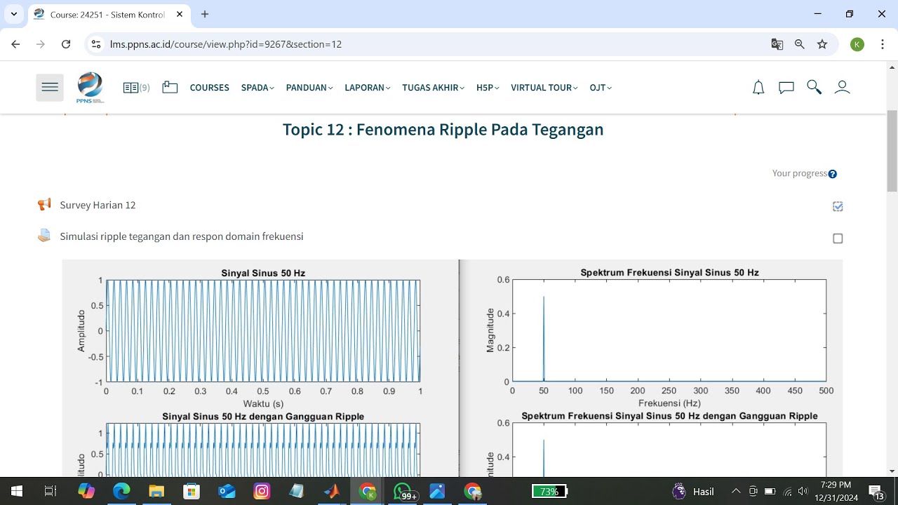 PENJELASAN RIPPLE PADA TEGANGAN DENGAN MENGGUNAKAN APLIKASI MATLAB ...