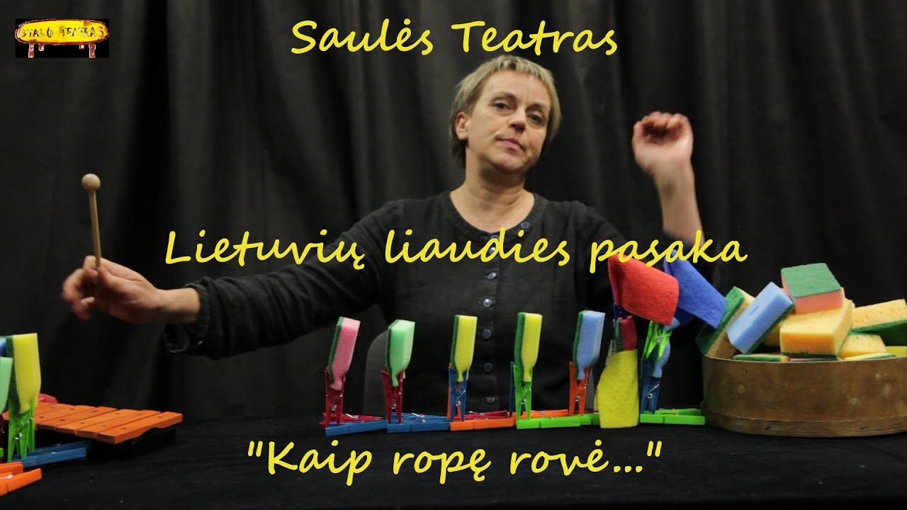 Stalo teatras. Lietuvių liaudies pasaka " Kaip ropę rovė..." - YouTube