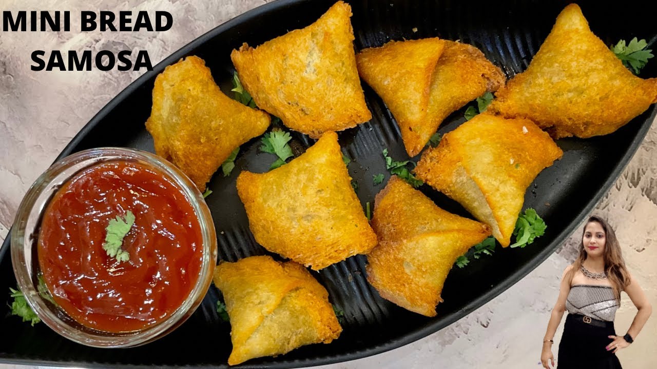 Mini Potato bread samosa recipe | potato snack | ब्रेड से बनाए झटपट ...
