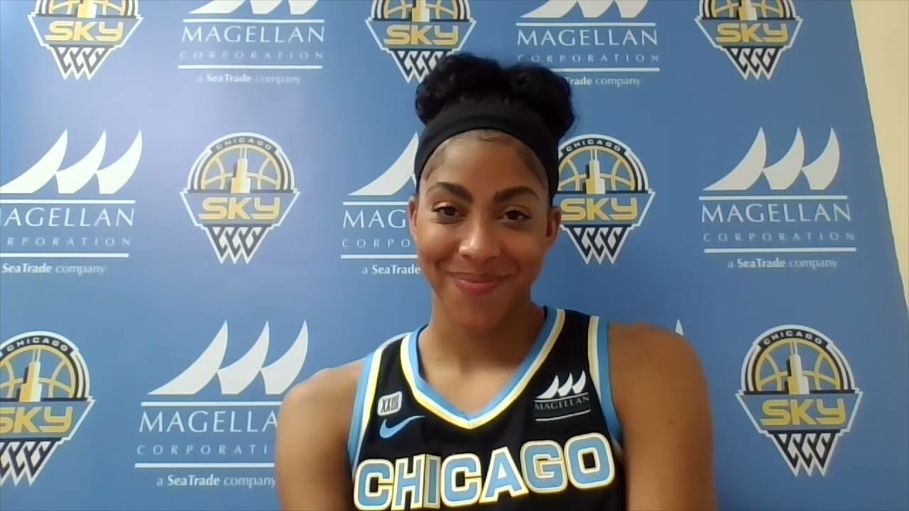 Candace Parker Chicago Sky Media Day 2021 - YouTube