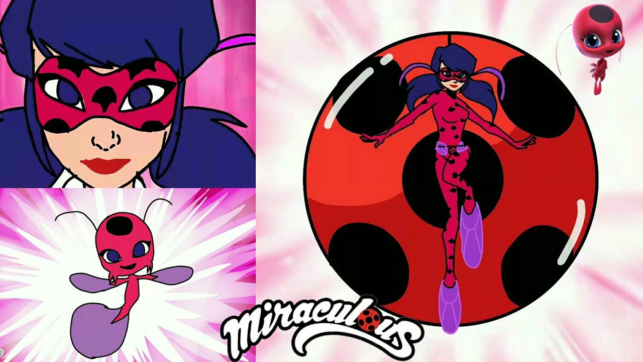 Miraculous : Aqua LadyBug | Aqua Tikki Transformation Animation (Full ...