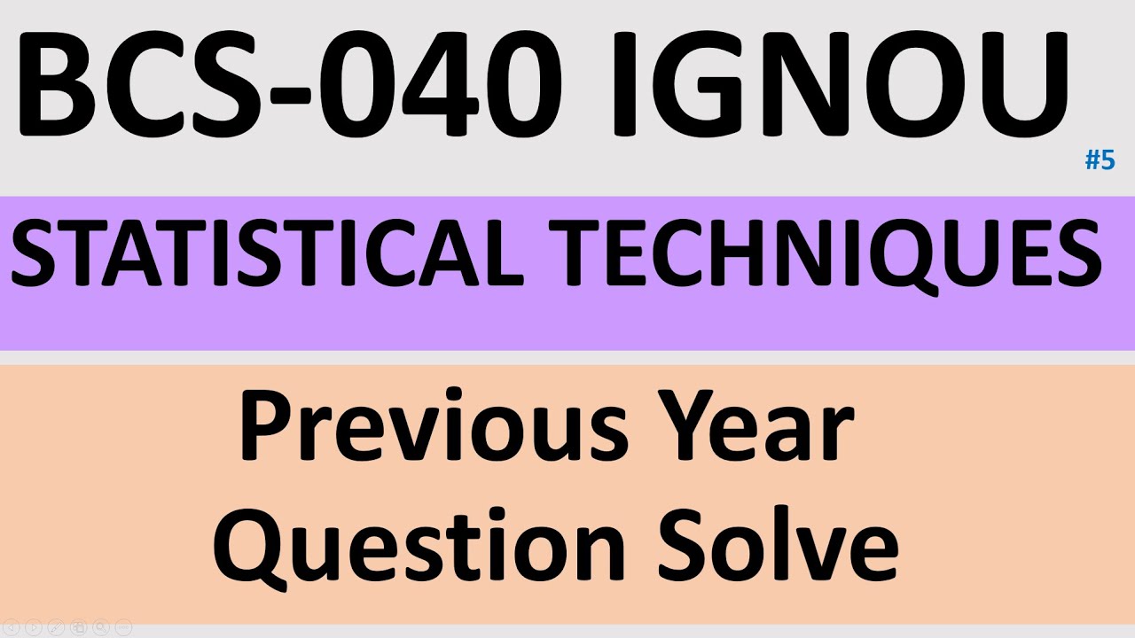 IGNOU - BCS040- Statistical Techniques - Median Formula and Frequency ...
