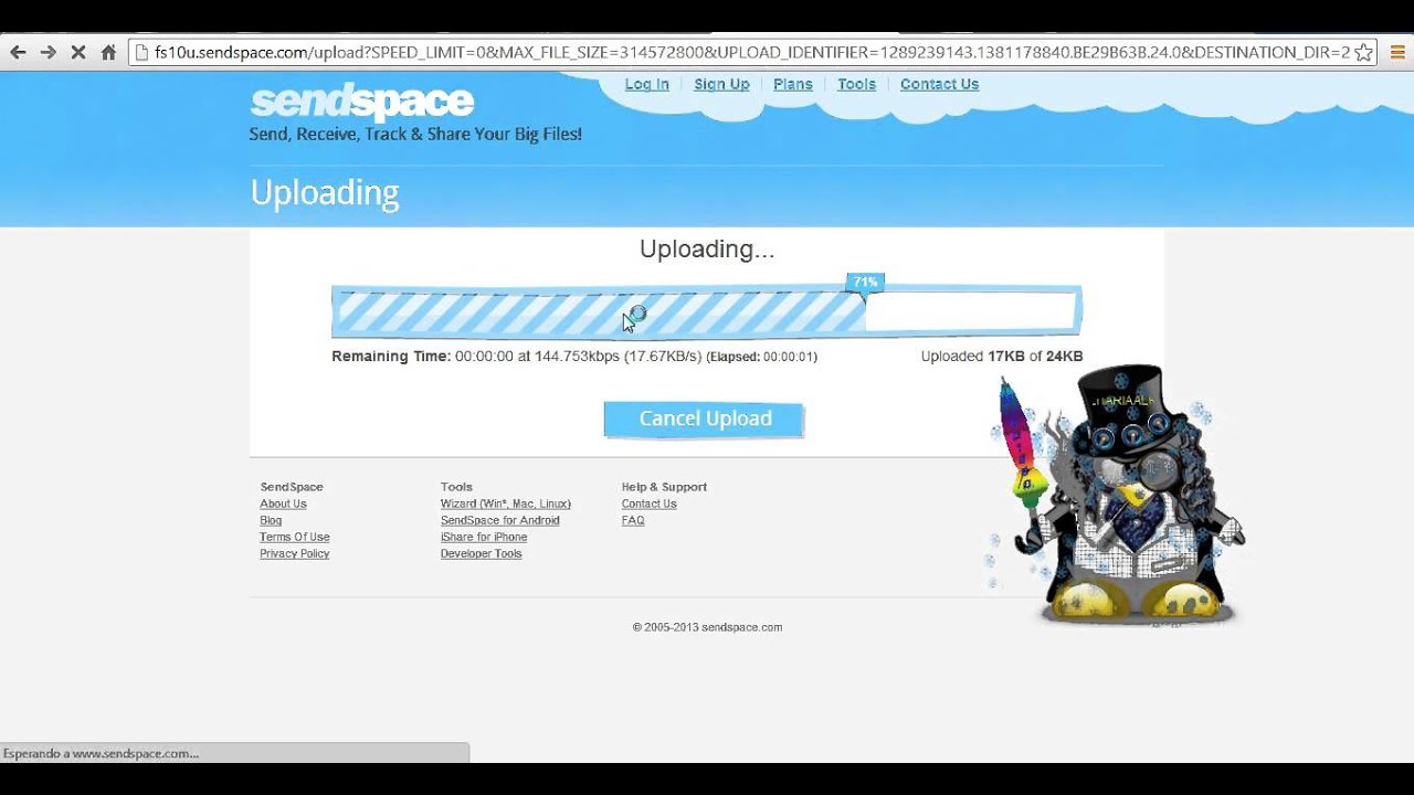 SendSpace... Subir Archivos y Descargar.. Muy Fácil...¡¡¡ - YouTube