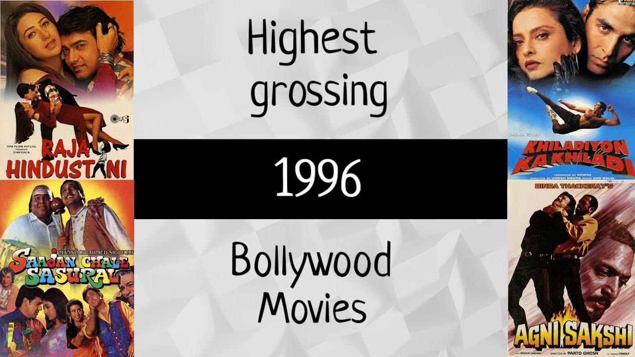 Top 10 Highest Earning Movies Of Bollywood In 1996 || Collection Of ...