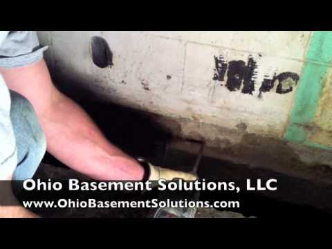 Water Trapped in Concrete Block Foundation - YouTube