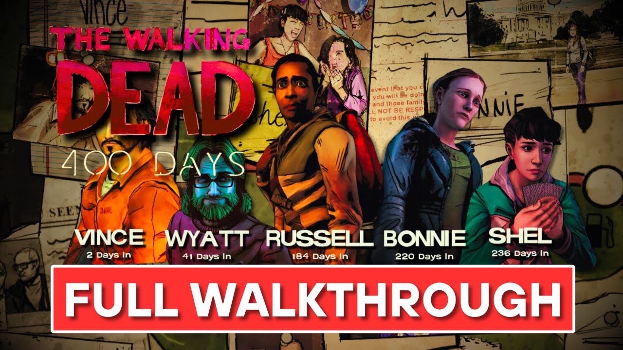 The Walking Dead: 400 Days DLC | Full Walkthrough | Telltale Story Game ...