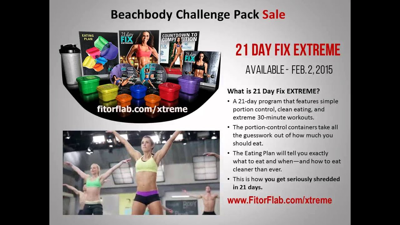 21 Day Fix Extreme - Beachbody Challenge Pack Promo - YouTube