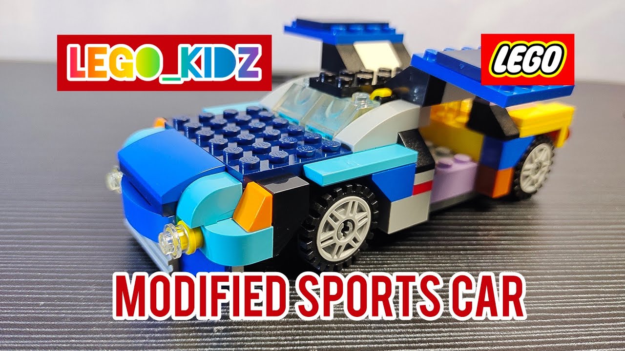 Build Lego Sports Car With Modified Wing Doors | Lego 10696 - YouTube