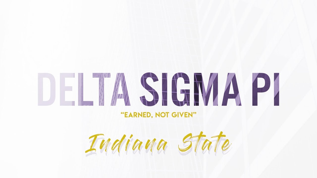 Delta Sigma Pi | INDIANA STATE 2018 - YouTube