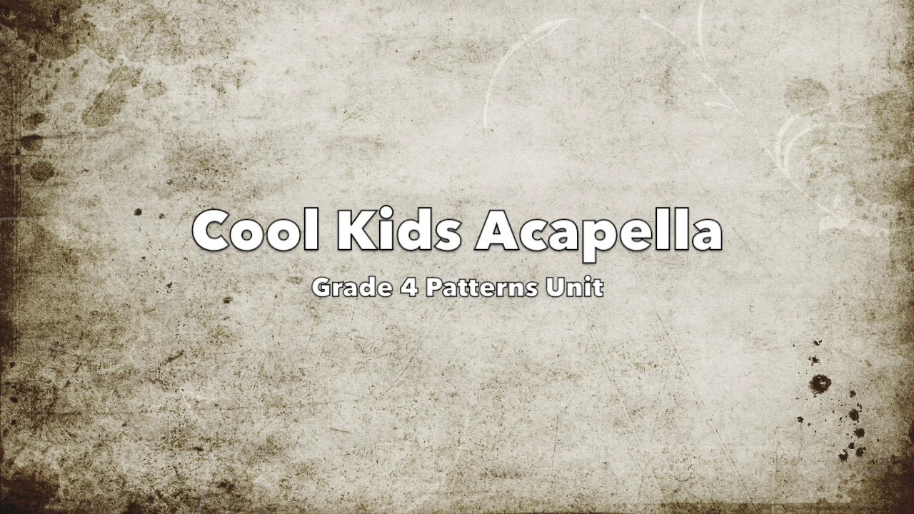 Cool Kids Acapella - YouTube