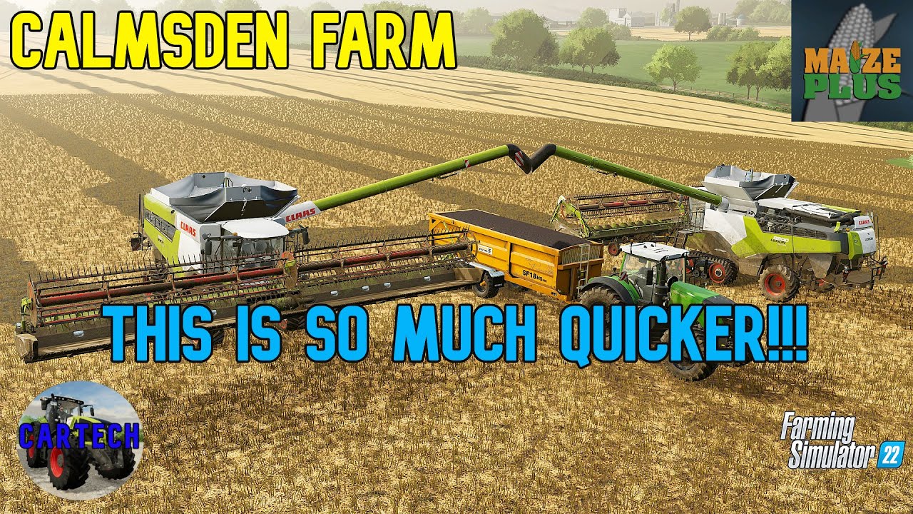 THIS IS SO MUCH QUICKER!!! - Calmsden Farm Ep 98 - Farming Simulator 22 ...