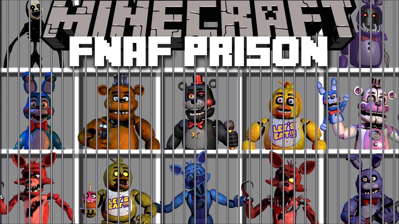 Minecraft FIVE NIGHTS AT FREDDY'S PRISON MOD / FIGHT OFF EVIL FNAF ...