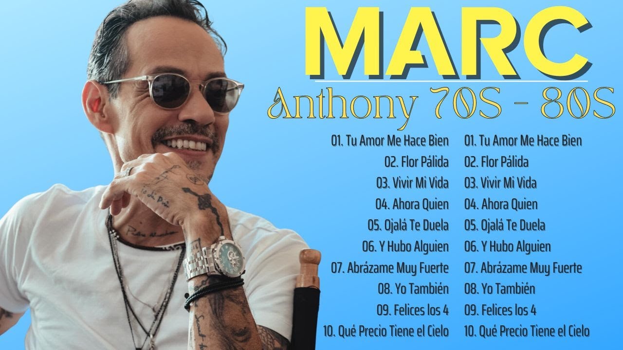 Marc Anthony Éxitos Sus Mejores Canciones ~ 20 Super Éxitos Salsa ...