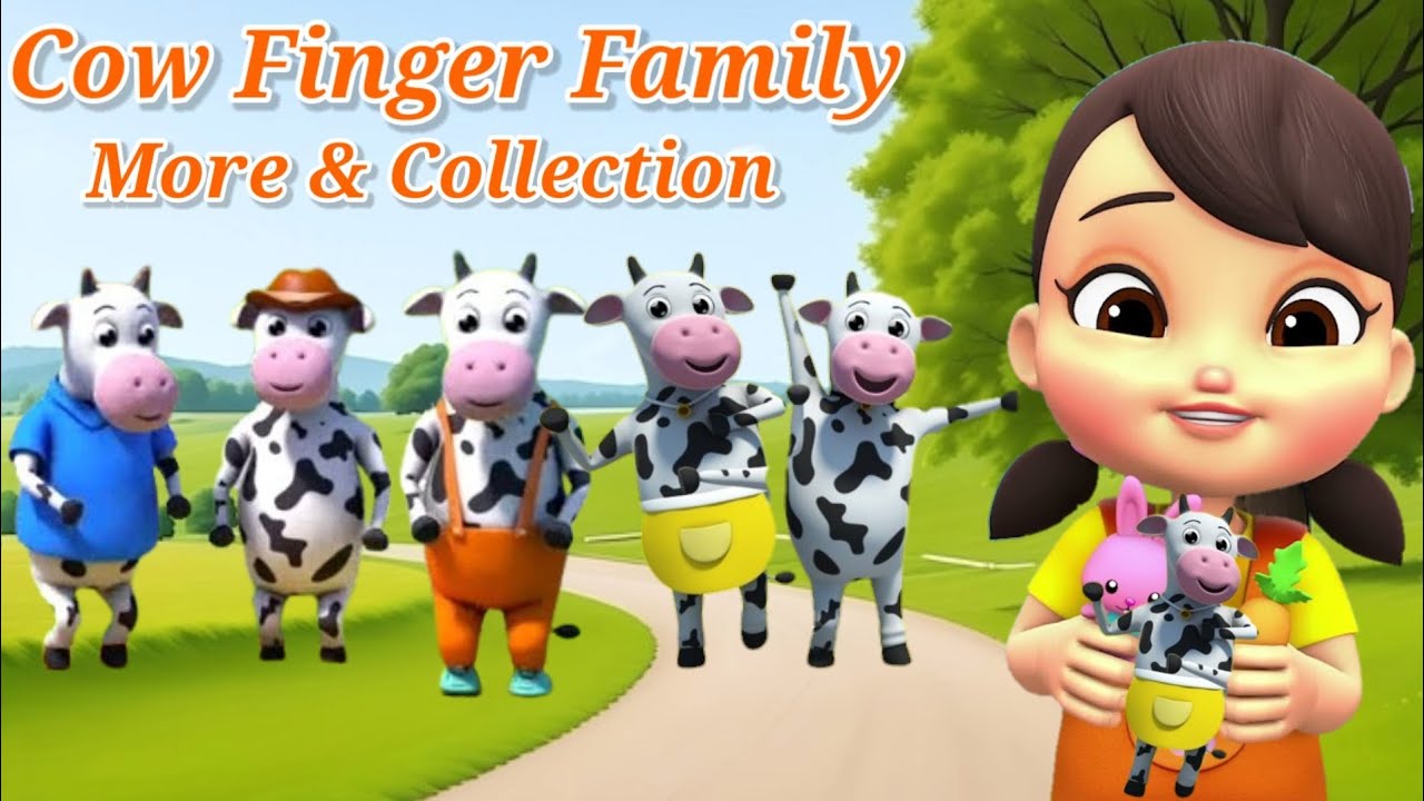 Cow Finger Family Collection | Cow Finger Family Songs | Top 60 Cow ...