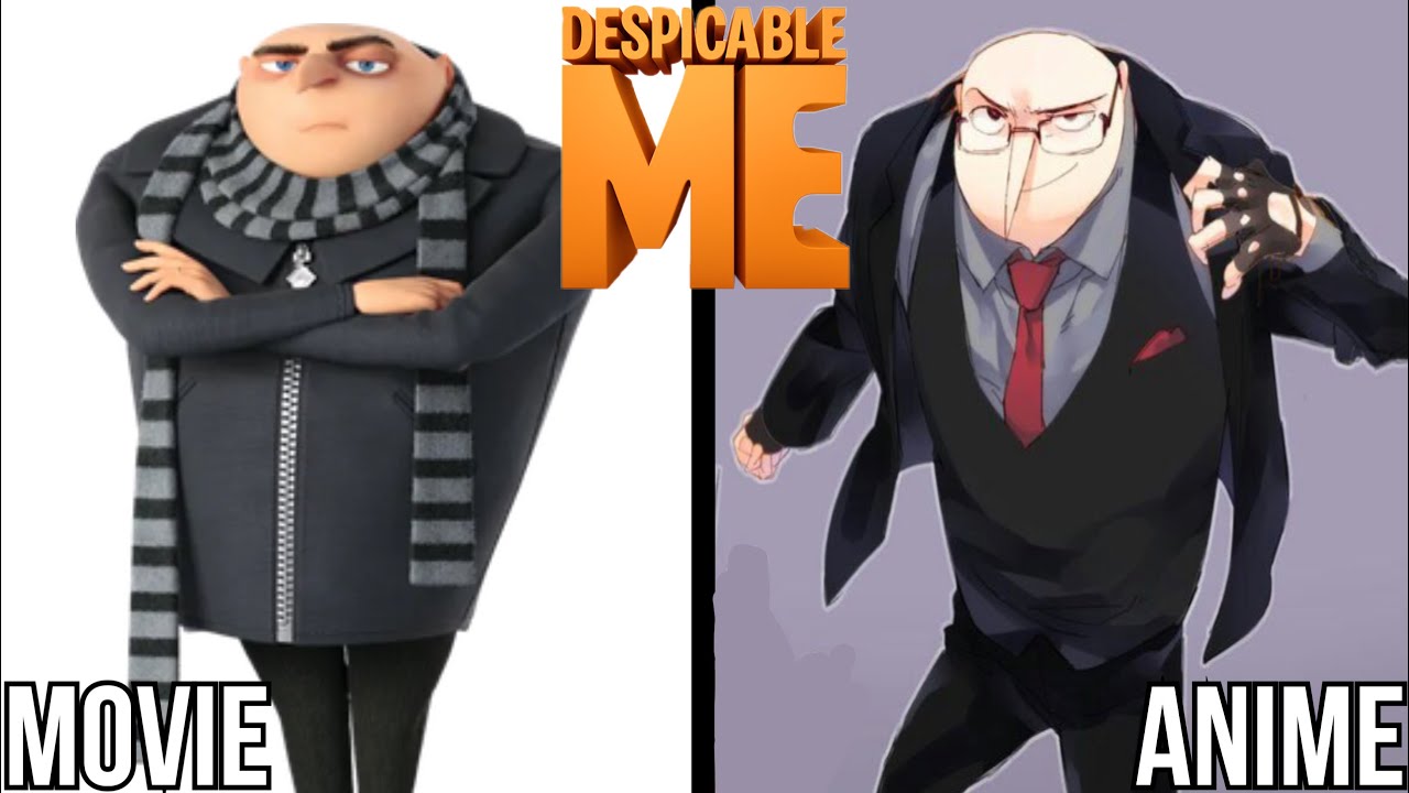 “Despicable Me” characters reimagined as anime characters - YouTube