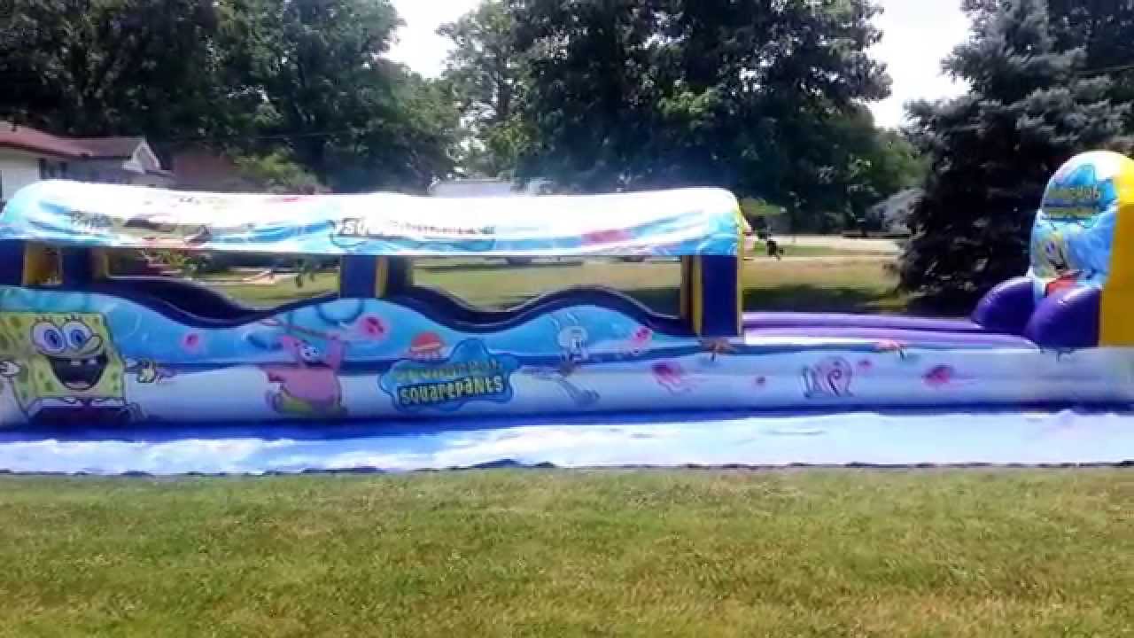 Spongebob Slip n Slide Nashville TN - YouTube
