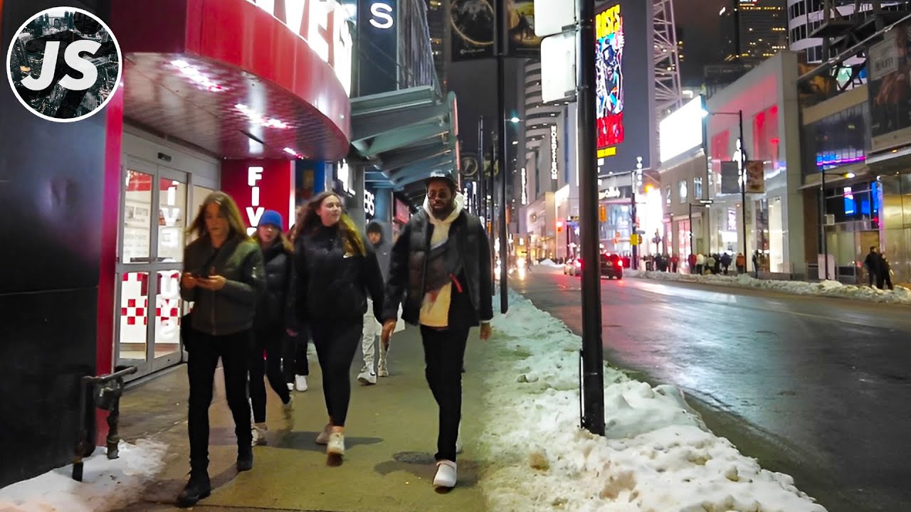 Yonge Street at Night After the Pub | Toronto Walk (Feb 2023) - YouTube