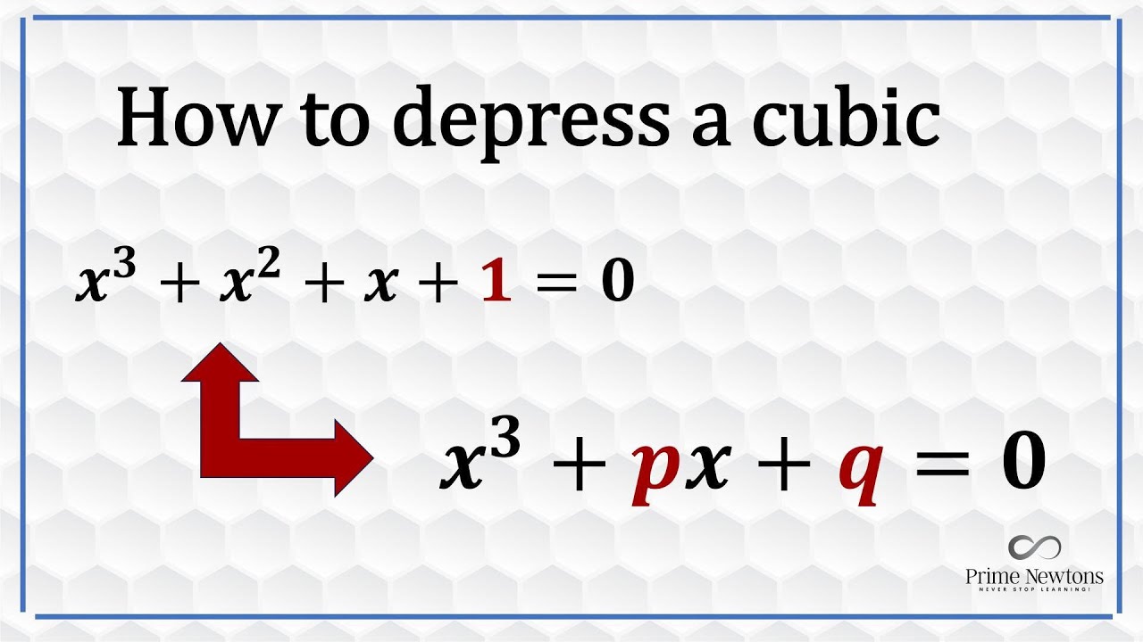 How to depress a cubic - YouTube