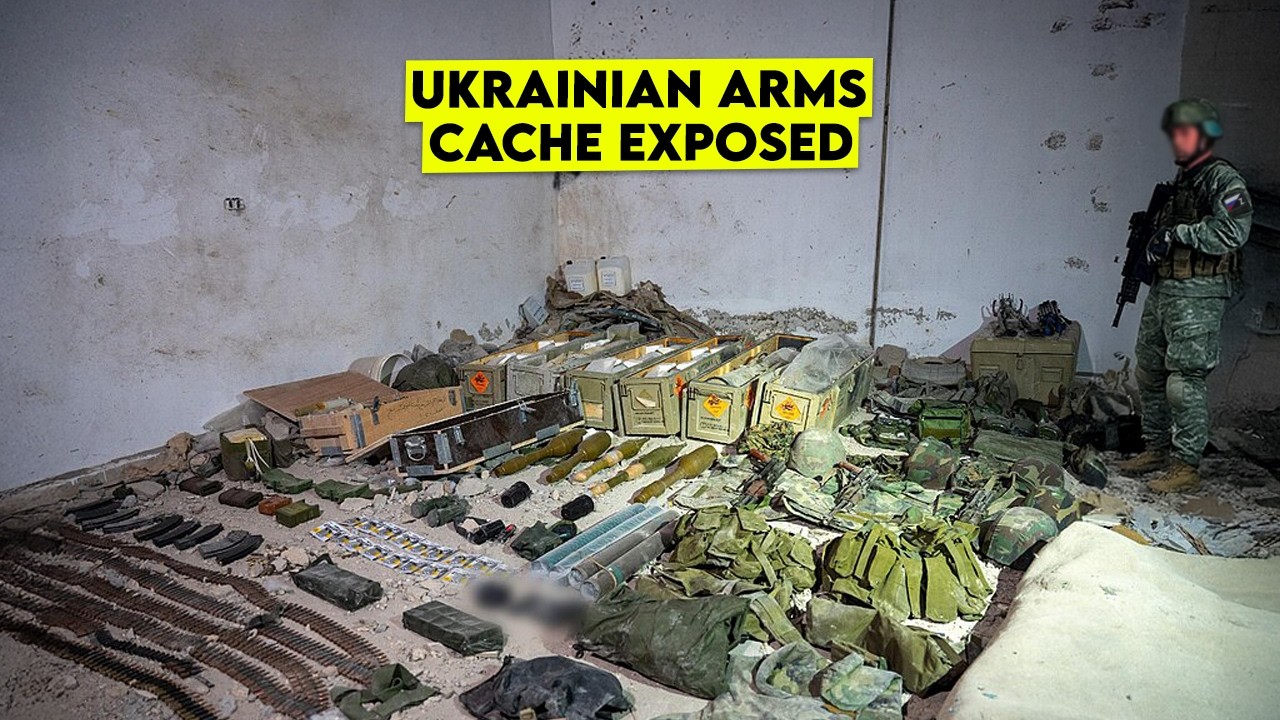 Russia Discovered a Large NATO Weapons Cache Hidden in Ukraine! - YouTube