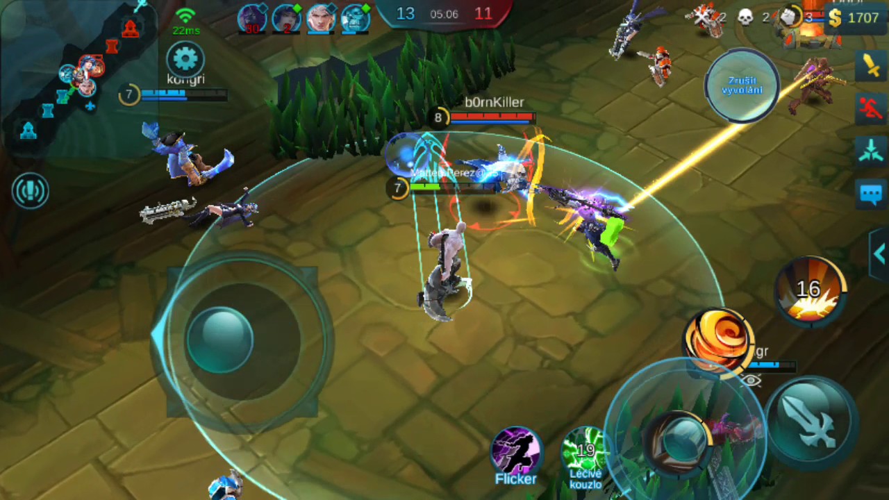 Mobile legend fight 5 v 5 - YouTube