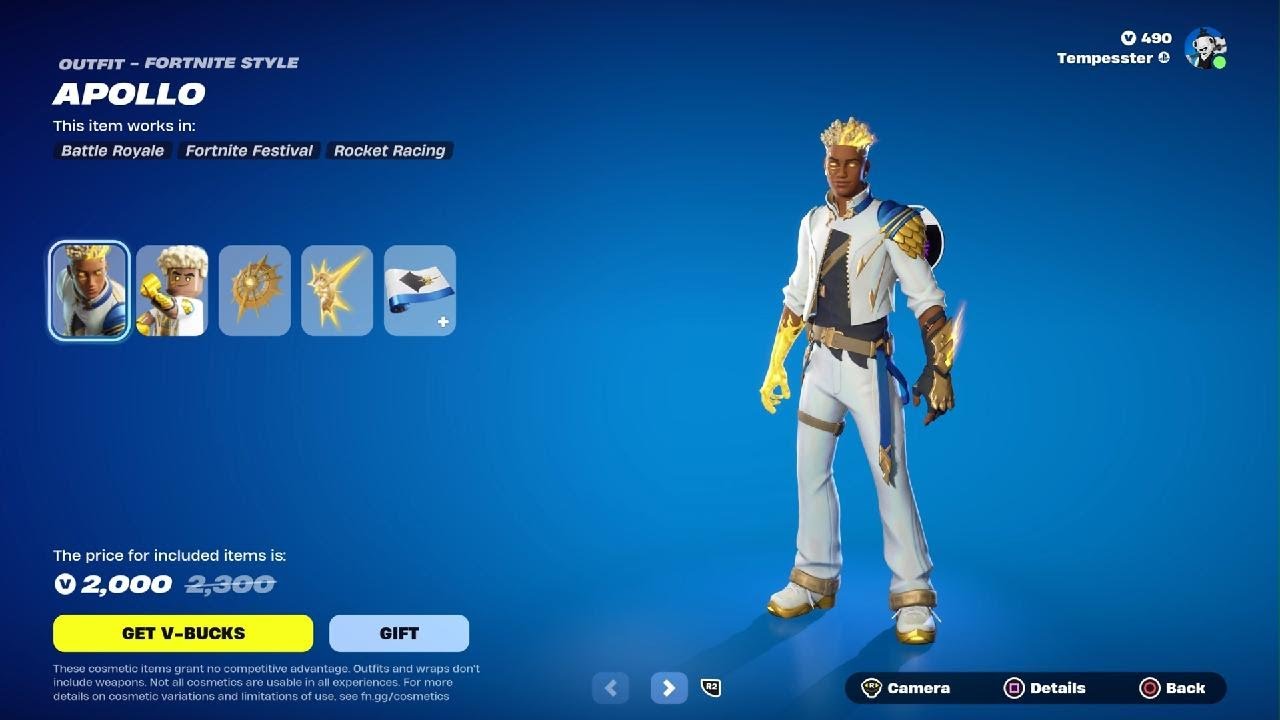Fortnite Item Shop (Apr 14) NEW Apollo Bundle + Some Of JJK Is Back ...