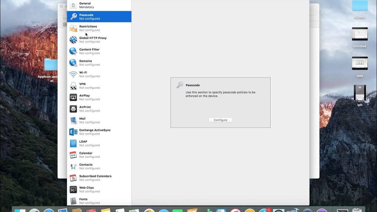 How to make a mobileconfig file - YouTube