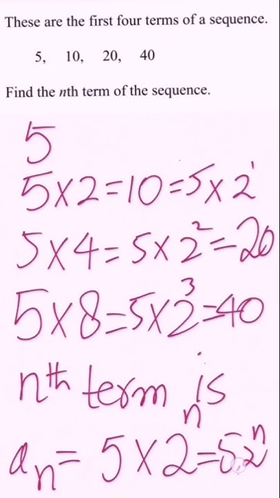 how to find nth term of a number pattern/sequence|gcse|#MBSZ1 #viral # ...
